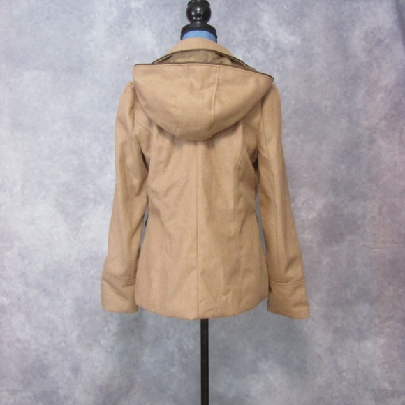 Yoki | Jackets & Coats | Nwt Yoki Camel Brown Coat Hood Snaps Toggles ...
